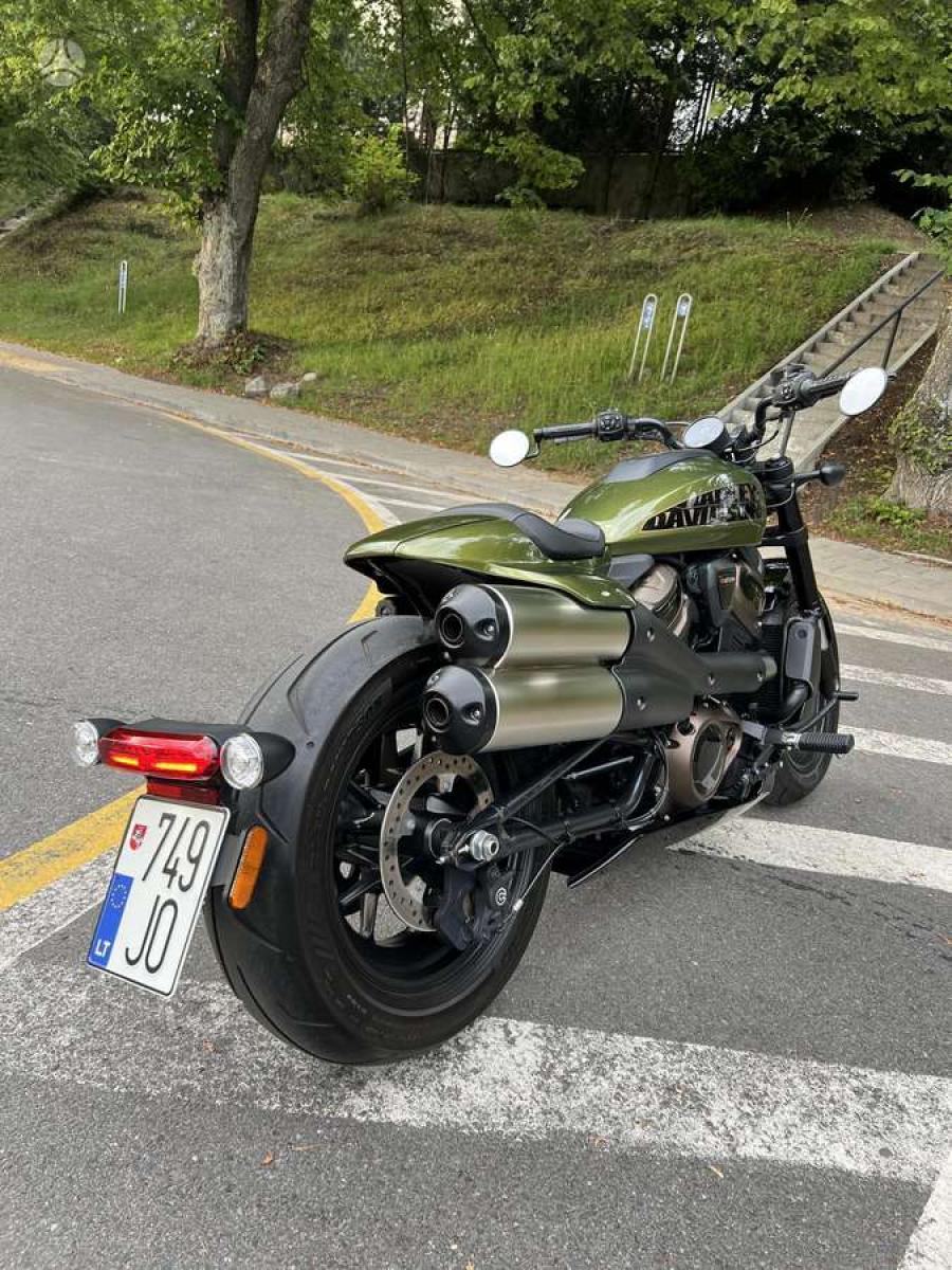 Green Harley-Davidson Sportster 2022 in Kaunas, with an engine capacity of 1.25 L and mileage of 6 thousand km for 11000 €, photo 13 on AUTOMOTO.COM.LV