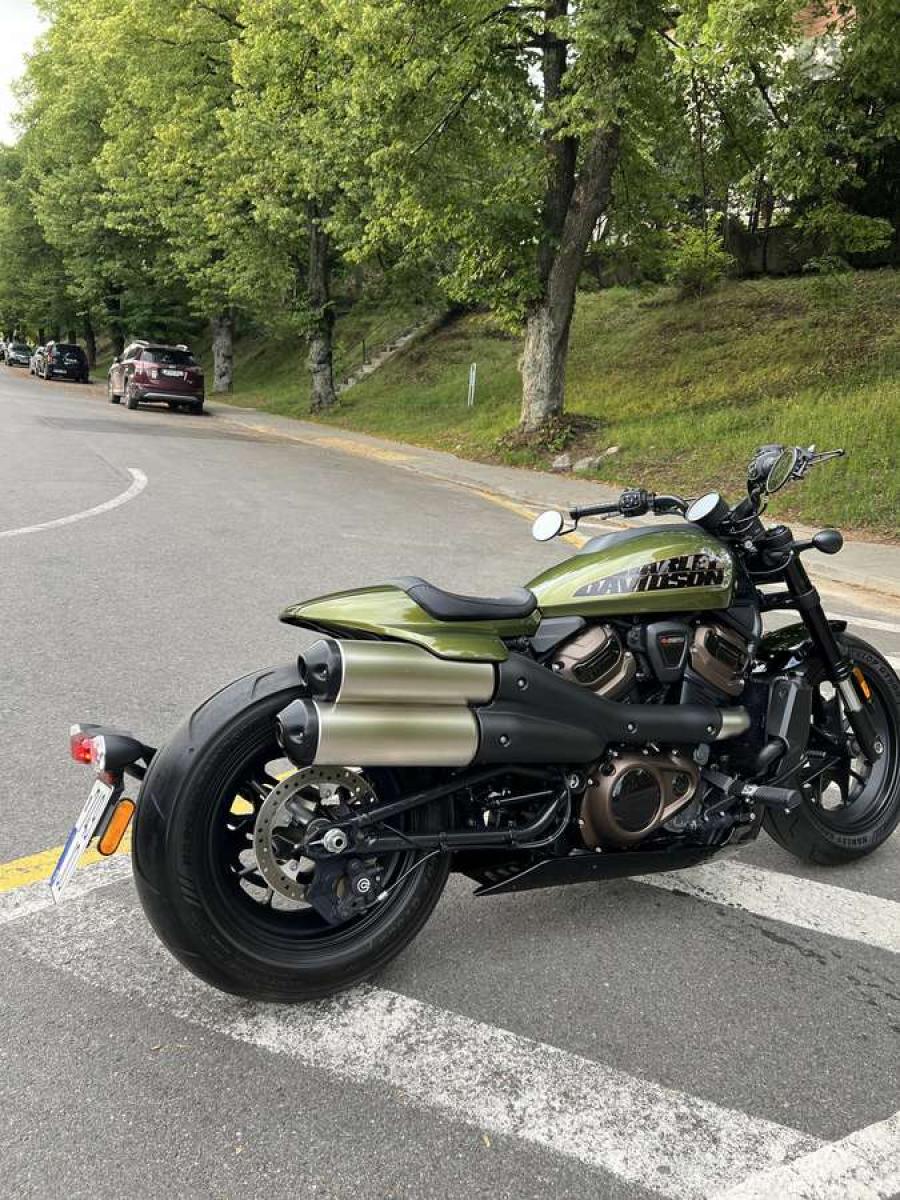 Green Harley-Davidson Sportster 2022 in Kaunas, with an engine capacity of 1.25 L and mileage of 6 thousand km for 11000 €, photo 14 on AUTOMOTO.COM.LV