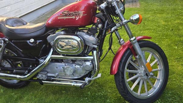 Red Harley-Davidson Sportster 1997 in Kaunas, with an engine capacity of 0.88 L and mileage of 64 thousand km for 3900 €, photo 5 on AUTOMOTO.COM.LV