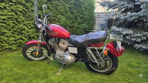 Red Harley-Davidson Sportster 1997 in Kaunas, with an engine capacity of 0.88 L and mileage of 64 thousand km for 3900 €, photo 10 on AUTOMOTO.COM.LV