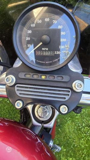 Red Harley-Davidson Sportster 1997 in Kaunas, with an engine capacity of 0.88 L and mileage of 64 thousand km for 3900 €, photo 16 on AUTOMOTO.COM.LV