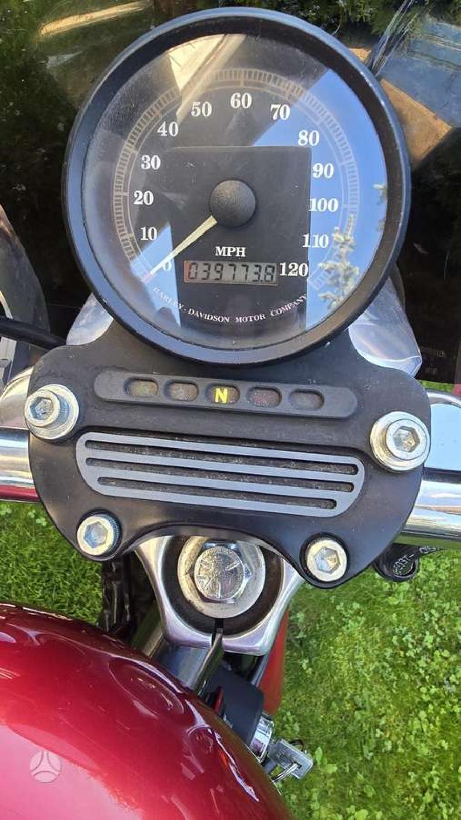 Red Harley-Davidson Sportster 1997 in Kaunas, with an engine capacity of 0.88 L and mileage of 64 thousand km for 3900 €, photo 16 on AUTOMOTO.COM.LV