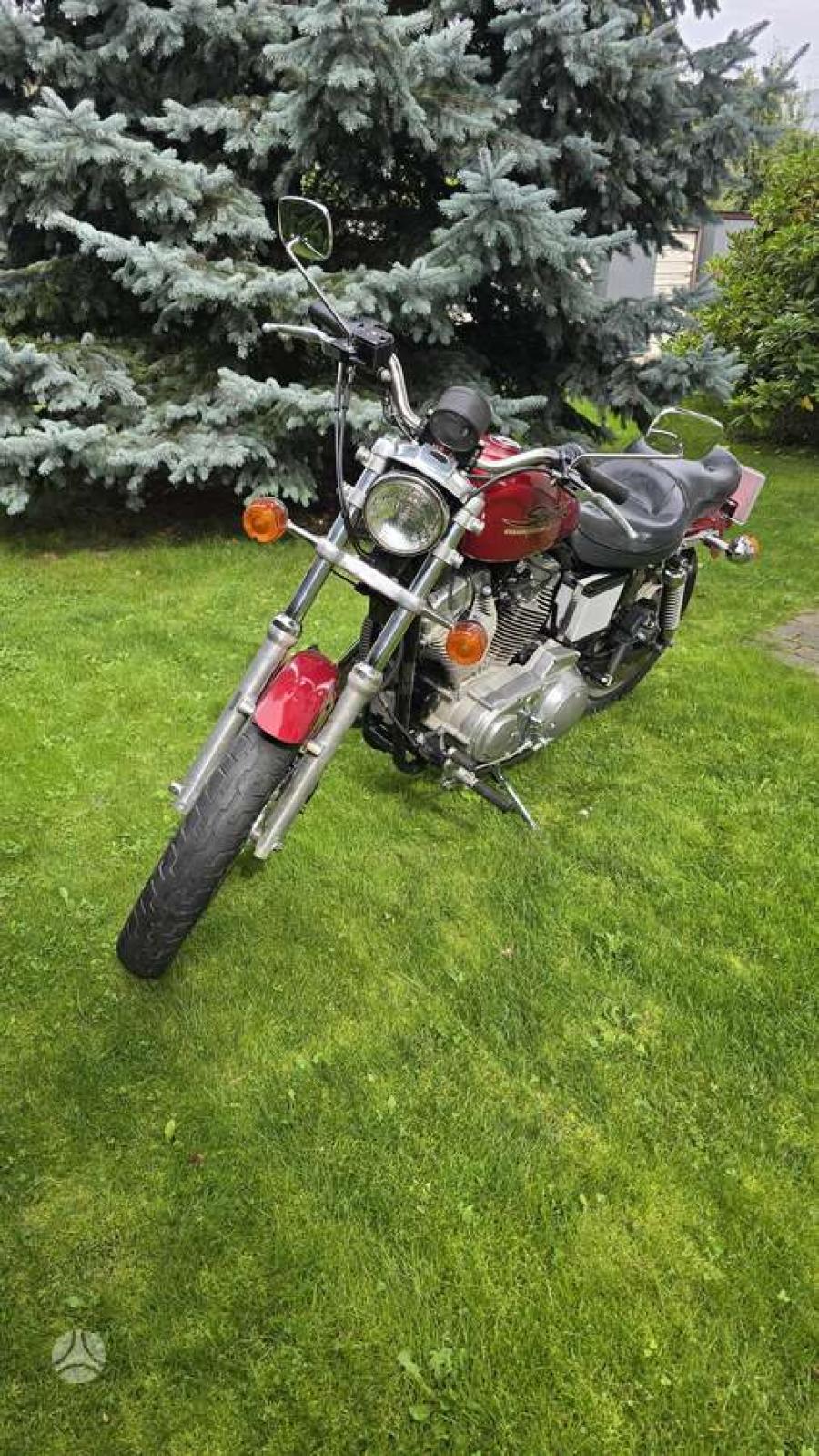 Red Harley-Davidson Sportster 1997 in Kaunas, with an engine capacity of 0.88 L and mileage of 64 thousand km for 3900 €, photo 20 on AUTOMOTO.COM.LV