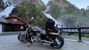 Brown Harley-Davidson VRSCF 2016 in Silute, with an engine capacity of 1.25 L and mileage of 28 thousand km for 13500 €, photo 38 on AUTOMOTO.COM.LV
