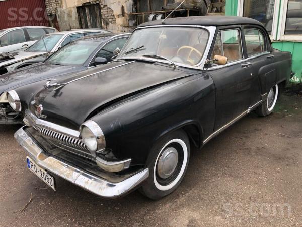 Black HAZ 21 Volga 1961 in Riga, with an engine capacity of 2.40 L and mileage of 100 thousand km for 3750 €, photo 1 on AUTOMOTO.COM.LV
