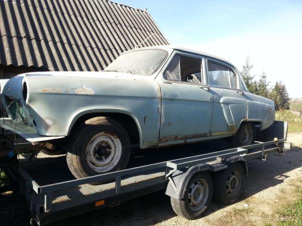 Синий ГАЗ 21 Волга 1969 в Укмерге, объемом двигателя 2.40 л и пробегом 56 тыс. км за 700 €, фото 1 на AUTOMOTO.COM.LV