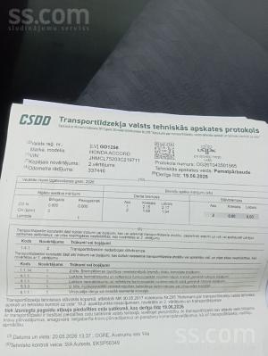 Черный Хонда Аккорд 2003 в Огре, объемом двигателя 2.00 л и пробегом 338 тыс. км за 650 €, фото 8 на AUTOMOTO.COM.LV
