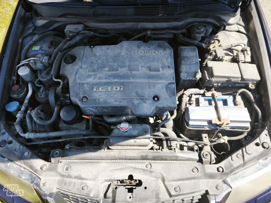 Blue Honda Accord 2004 in Kaunas, with an engine capacity of 2.20 L and mileage of 245 thousand km for 450 €, photo 10 on AUTOMOTO.COM.LV