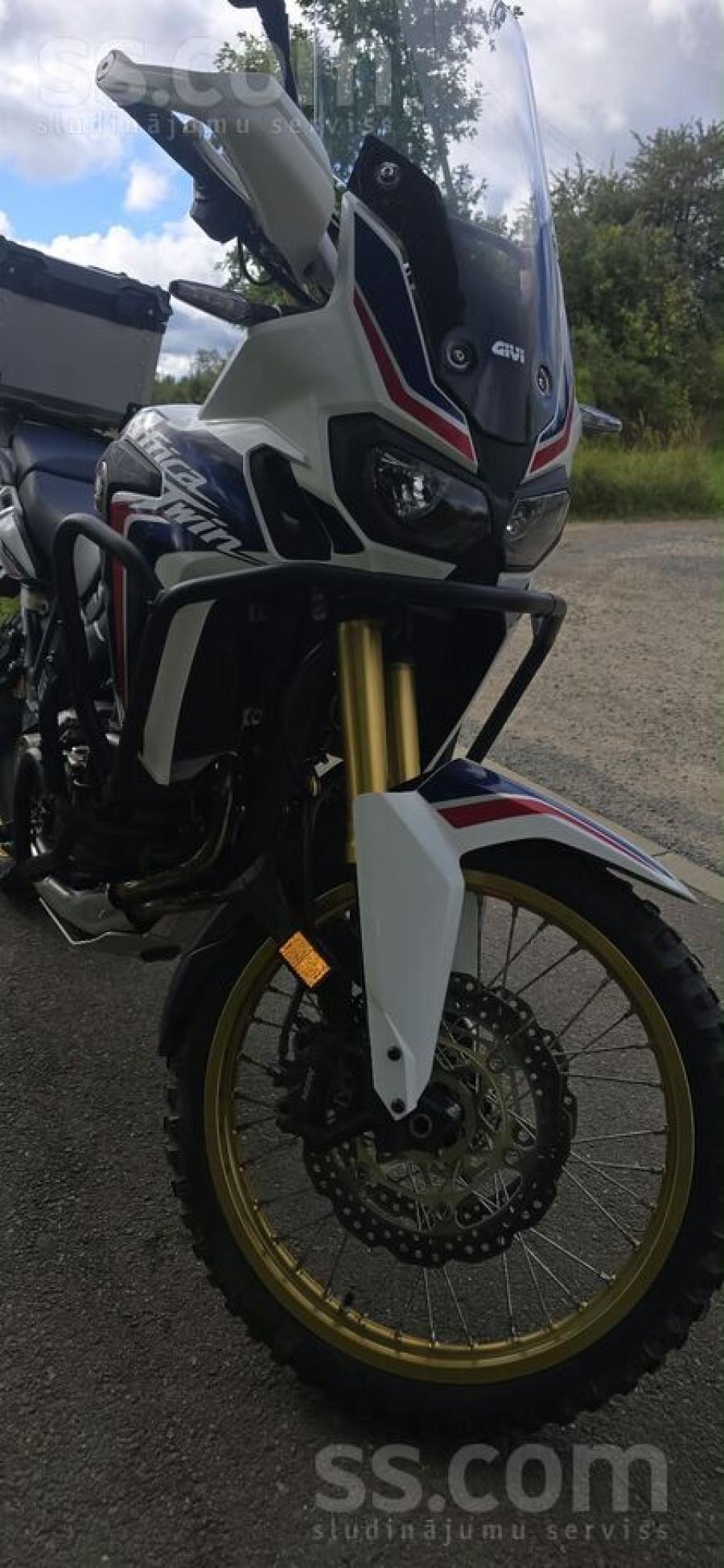 Honda Africa Twin 2017 Rēzekne, ar dzinēja tilpumu 1.00 L un nobraukumu 0 tūkst. km par 9500 €, foto 5 vietnē AUTOMOTO.COM.LV