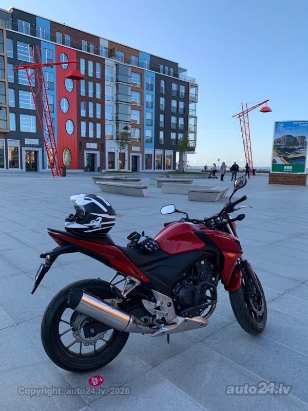 Красный Хонда CB 500 2014 в Таллин, объемом двигателя 0.47 л и пробегом 8 тыс. км за 2450 €, фото 2 на AUTOMOTO.COM.LV