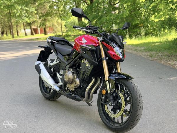 Red Honda CB 500F 2023 in Utena, with an engine capacity of 0.47 L and mileage of 827 thousand km for 5500 €, photo 1 on AUTOMOTO.COM.LV