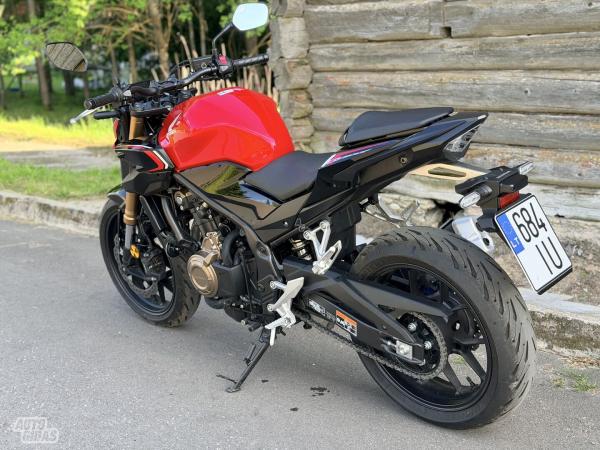Red Honda CB 500F 2023 in Utena, with an engine capacity of 0.47 L and mileage of 827 thousand km for 5500 €, photo 10 on AUTOMOTO.COM.LV