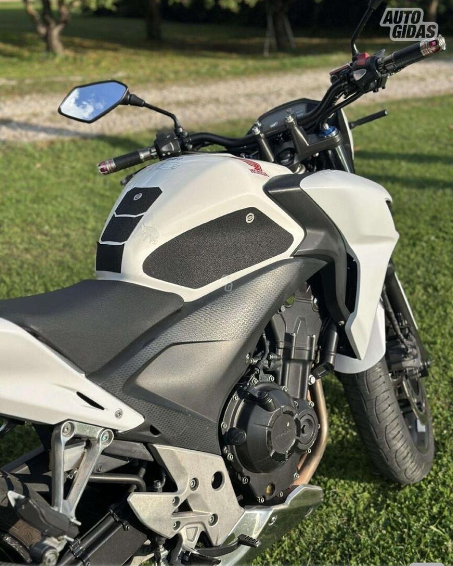 Balts Honda CB 500F 2013 Alīta, ar dzinēja tilpumu 0.50 L un nobraukumu 52 tūkst. km par 3200 €, foto 5 vietnē AUTOMOTO.COM.LV