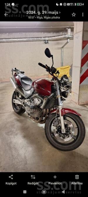 Honda CB 600F 2000 in Riga, with an engine capacity of 0.60 L and mileage of 0 thousand km for 1100 €, photo  on AUTOMOTO.COM.LV