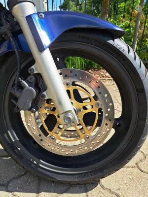 Blue Honda CB 2003 in Pasvalys, with an engine capacity of 0.60 L and mileage of 53 thousand km for 1950 €, photo 15 on AUTOMOTO.COM.LV