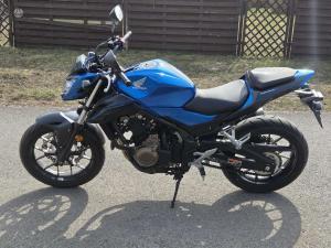 Blue Honda CB 2019 in Marijampole, with an engine capacity of 0.50 L and mileage of 2 thousand km for 6300 €, photo 3 on AUTOMOTO.COM.LV