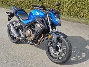 Blue Honda CB 2019 in Marijampole, with an engine capacity of 0.50 L and mileage of 2 thousand km for 6300 €, photo 7 on AUTOMOTO.COM.LV