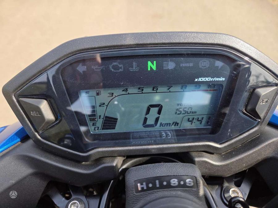 Blue Honda CB 2019 in Marijampole, with an engine capacity of 0.50 L and mileage of 2 thousand km for 6300 €, photo 11 on AUTOMOTO.COM.LV