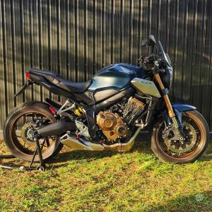 Zils Honda CB 2022 Druskininkai, ar dzinēja tilpumu 0.65 L un nobraukumu 8 tūkst. km par 6550 €, foto  vietnē AUTOMOTO.COM.LV