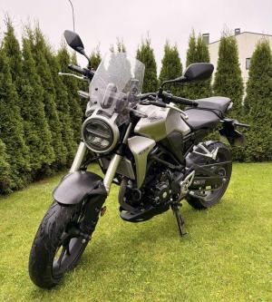 Grey Honda CB 2020 in Vilnius, with an engine capacity of 0.30 L and mileage of 14 thousand km for 3500 €, photo 3 on AUTOMOTO.COM.LV