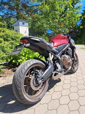 Red Honda CB 2021 in Pasvalys, with an engine capacity of 0.65 L and mileage of 5 thousand km for 5600 €, photo 7 on AUTOMOTO.COM.LV