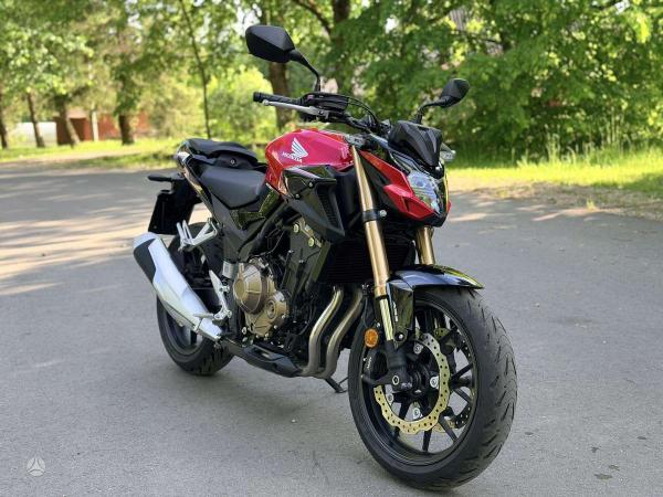 Red Honda CBF 2023 in Utena, with an engine capacity of 0.47 L and mileage of 1 thousand km for 5500 €, photo 1 on AUTOMOTO.COM.LV