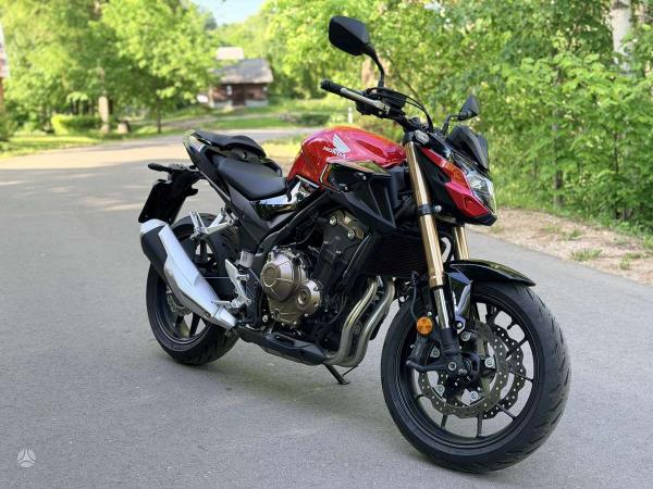 Red Honda CBF 2023 in Utena, with an engine capacity of 0.47 L and mileage of 1 thousand km for 5500 €, photo 2 on AUTOMOTO.COM.LV