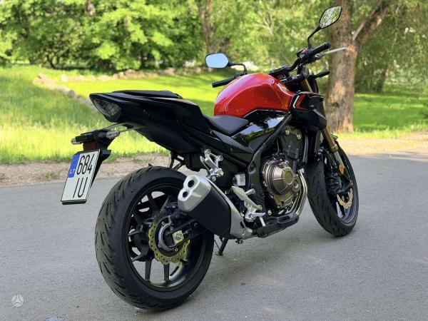Red Honda CBF 2023 in Utena, with an engine capacity of 0.47 L and mileage of 1 thousand km for 5500 €, photo 4 on AUTOMOTO.COM.LV