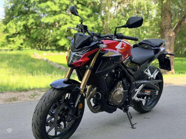 Red Honda CBF 2023 in Utena, with an engine capacity of 0.47 L and mileage of 1 thousand km for 5500 €, photo 5 on AUTOMOTO.COM.LV