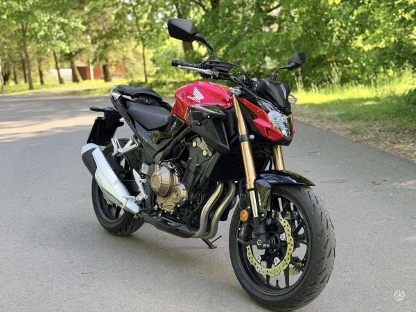 Red Honda CBF 2023 in Utena, with an engine capacity of 0.47 L and mileage of 1 thousand km for 5500 €, photo 6 on AUTOMOTO.COM.LV