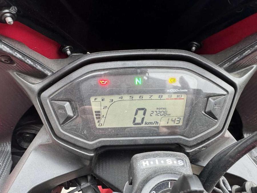 Red Honda Cbr 2018 in Riga, with an engine capacity of 0.00 L and mileage of 27 thousand km for 3900 €, photo 9 on AUTOMOTO.COM.LV