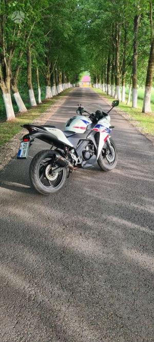 White Honda Cbr 2014 in Panevezys, with an engine capacity of 0.13 L and mileage of 35 thousand km for 1600 €, photo 4 on AUTOMOTO.COM.LV