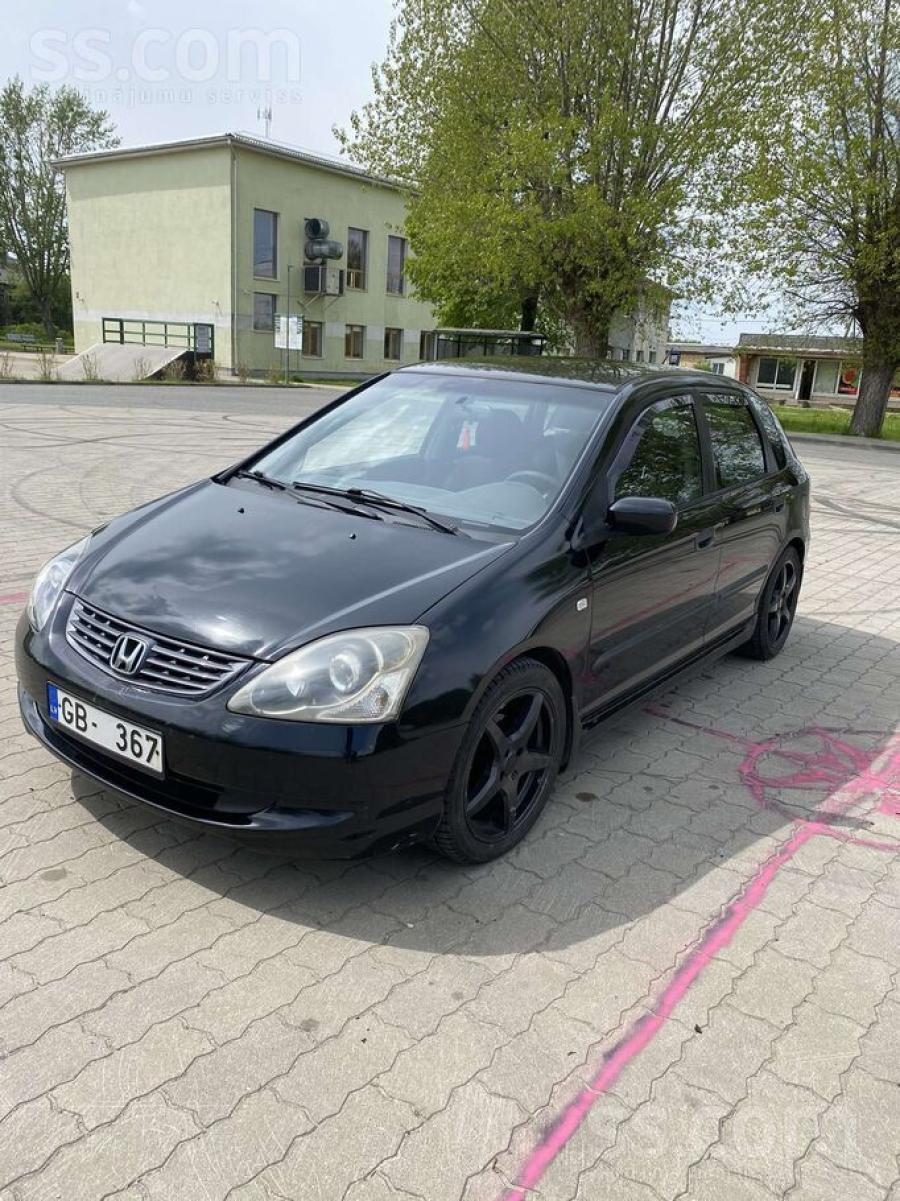 Melns Honda Civic 2004 Jelgava, ar dzinēja tilpumu 1.60 L un nobraukumu 194 tūkst. km par 1599 €, foto 1 vietnē AUTOMOTO.COM.LV