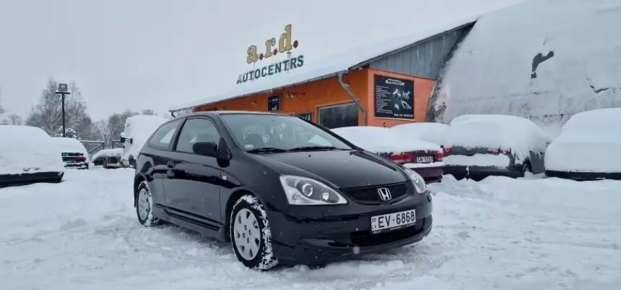 Melns Honda Civic 2004 Valmiera, ar dzinēja tilpumu 1.40 L un nobraukumu 275 tūkst. km par 1250 €, foto 1 vietnē AUTOMOTO.COM.LV