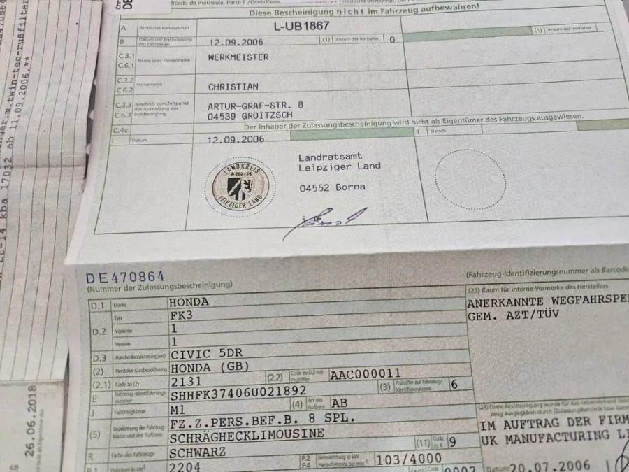 Черный Хонда Цивик 2006 в Екабпилс, объемом двигателя 2.20 л и пробегом 199 тыс. км за 2900 €, фото 36 на AUTOMOTO.COM.LV