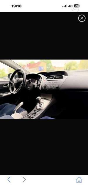 Black Honda Civic 2007 in Kedainiai, with an engine capacity of 1.80 L and mileage of 410 thousand km for 900 €, photo 6 on AUTOMOTO.COM.LV