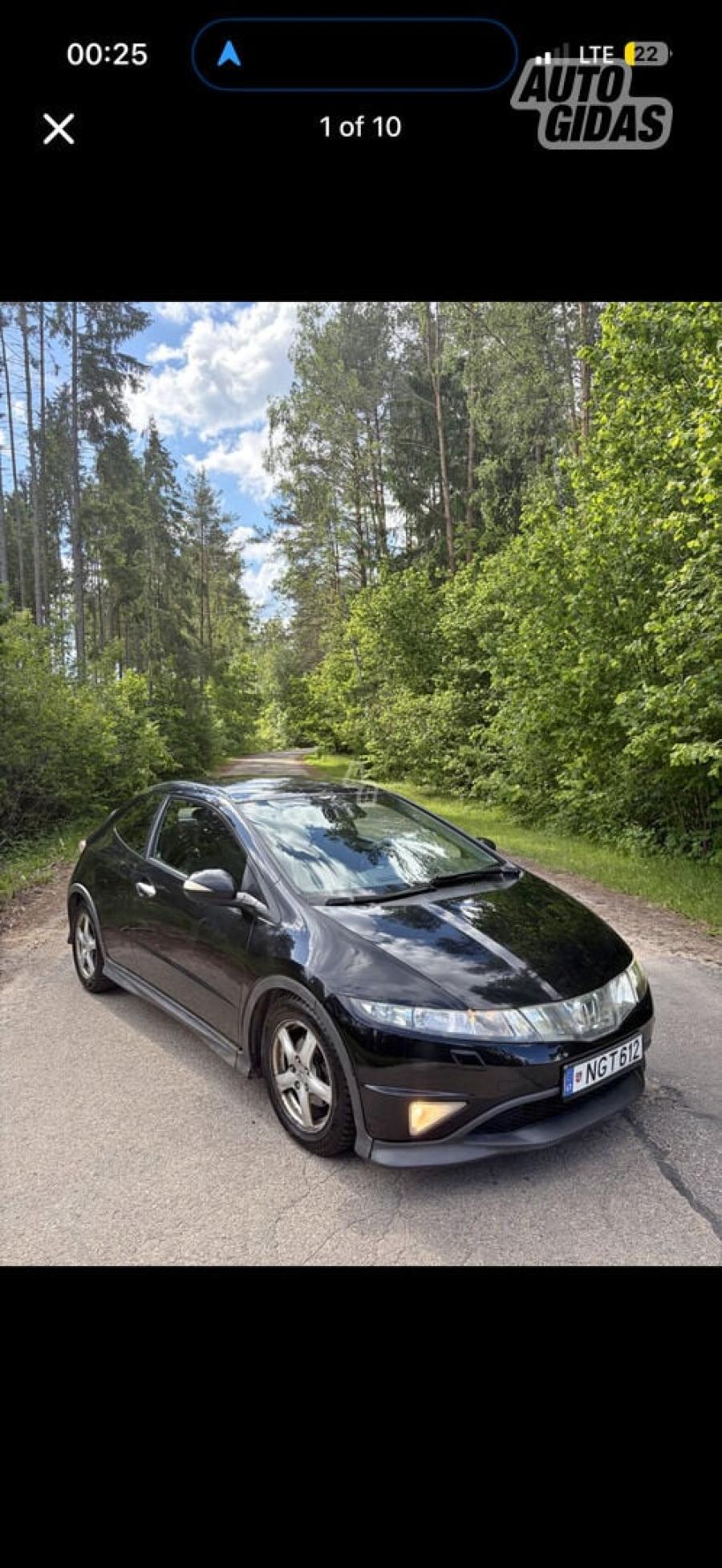 Black Honda Civic 2008 in Alytus, with an engine capacity of 2.00 L and mileage of 397 thousand km for 1450 €, photo 12 on AUTOMOTO.COM.LV
