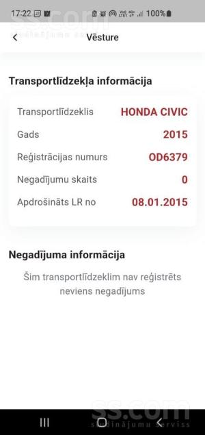 Melns Honda Civic 2015 Rīga, ar dzinēja tilpumu 1.40 L un nobraukumu 172 tūkst. km par 6500 €, foto 9 vietnē AUTOMOTO.COM.LV