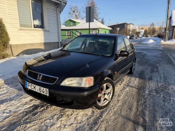 Black Honda Civic 1997 in Kaunas, with an engine capacity of 1.60 L and mileage of 177 thousand km for 1500 €, photo 1 on AUTOMOTO.COM.LV