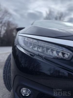 Black Honda Civic 2018 in Tallinn, with an engine capacity of 1.50 L and mileage of 105 thousand km for 17090 €, photo 2 on AUTOMOTO.COM.LV