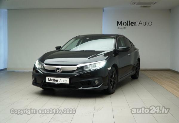Black Honda Civic 2019 in Tallinn, with an engine capacity of 1.60 L and mileage of 121 thousand km for 14900 €, photo 1 on AUTOMOTO.COM.LV