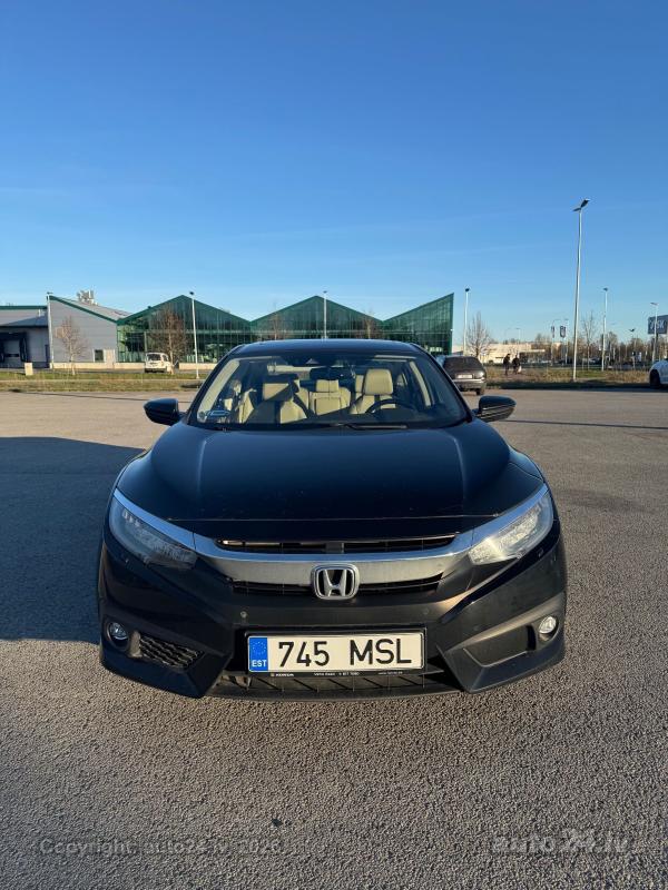 Black Honda Civic 2019 in Tallinn, with an engine capacity of 1.50 L and mileage of 64 thousand km for 19500 €, photo 1 on AUTOMOTO.COM.LV