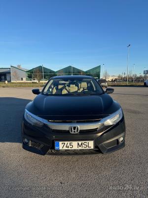 Black Honda Civic 2019 in Tallinn, with an engine capacity of 1.50 L and mileage of 64 thousand km for 19500 €, photo  on AUTOMOTO.COM.LV