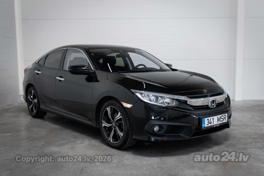 Black Honda Civic 2019 in Tallinn, with an engine capacity of 1.50 L and mileage of 76 thousand km for 13990 €, photo 1 on AUTOMOTO.COM.LV