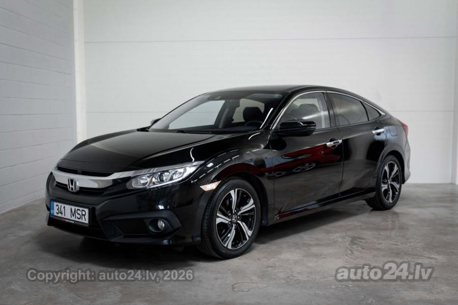 Black Honda Civic 2019 in Tallinn, with an engine capacity of 1.50 L and mileage of 76 thousand km for 13990 €, photo 6 on AUTOMOTO.COM.LV