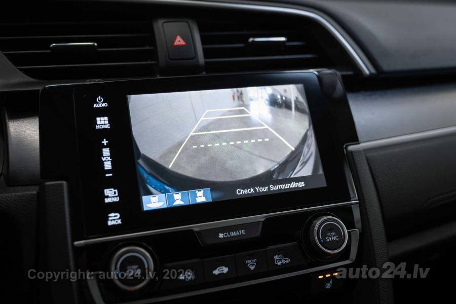Black Honda Civic 2019 in Tallinn, with an engine capacity of 1.50 L and mileage of 76 thousand km for 13990 €, photo 26 on AUTOMOTO.COM.LV