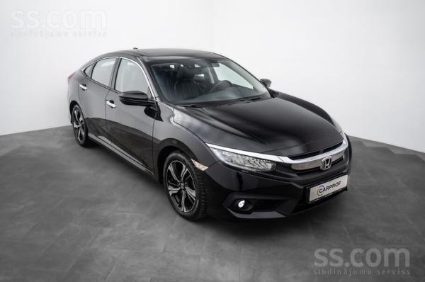 Black Honda Civic 2020 in Tallinn, with an engine capacity of 1.50 L and mileage of 109 thousand km for 14999 €, photo 3 on AUTOMOTO.COM.LV