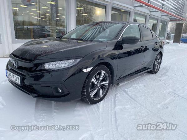 Black Honda Civic 2020 in Johvi, with an engine capacity of 1.50 L and mileage of 91 thousand km for 17500 €, photo 2 on AUTOMOTO.COM.LV