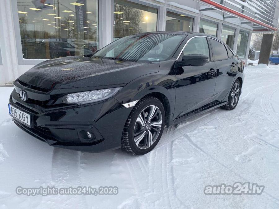 Black Honda Civic 2020 in Johvi, with an engine capacity of 1.50 L and mileage of 91 thousand km for 17500 €, photo 2 on AUTOMOTO.COM.LV