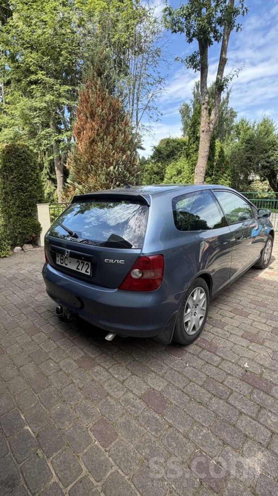 Zils Honda Civic 2003 Rīga, ar dzinēja tilpumu 1.60 L un nobraukumu 188 tūkst. km par 900 €, foto 3 vietnē AUTOMOTO.COM.LV